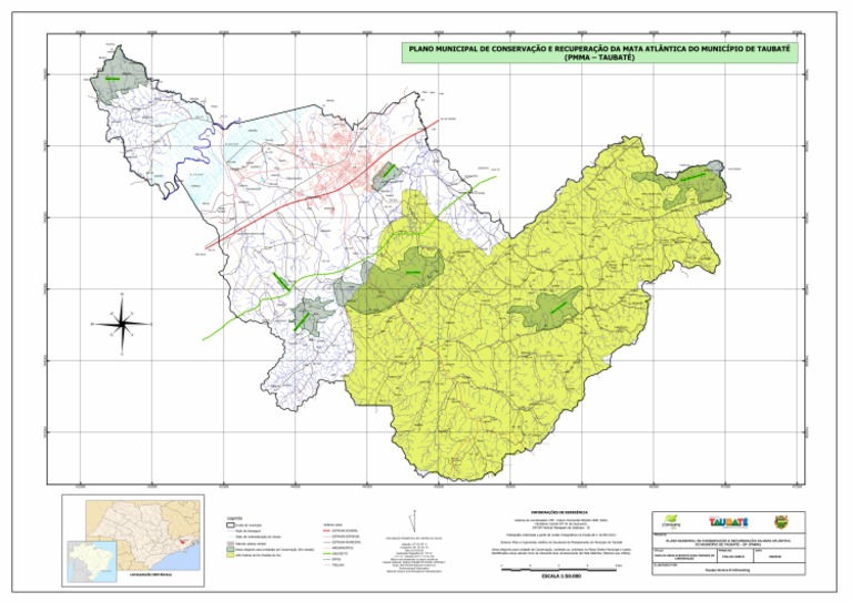 Mapa de Unidade de Conservação TAUBATÉ 2018 | PDF