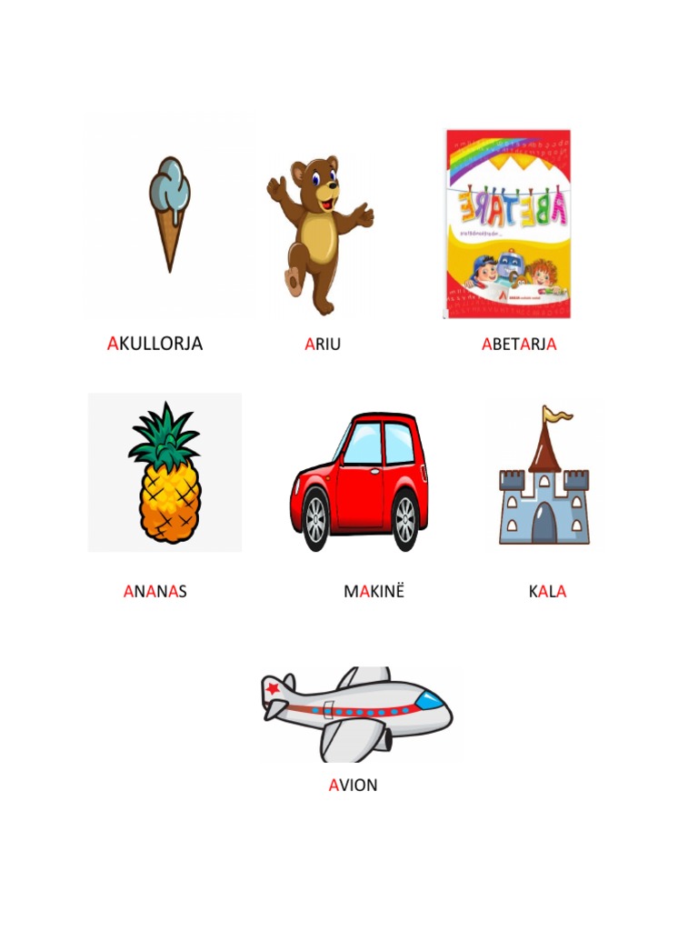 Fjale Me Shkronjen A | PDF