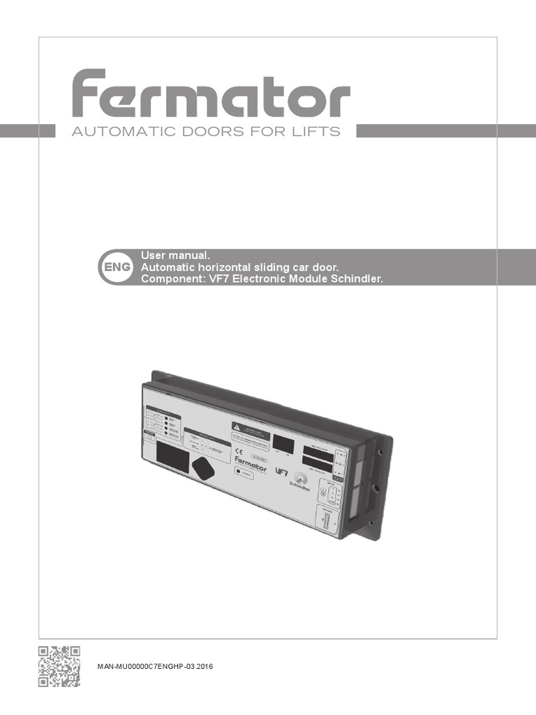 Fermator 7+ | PDF | Menu (Computing) | Elevator