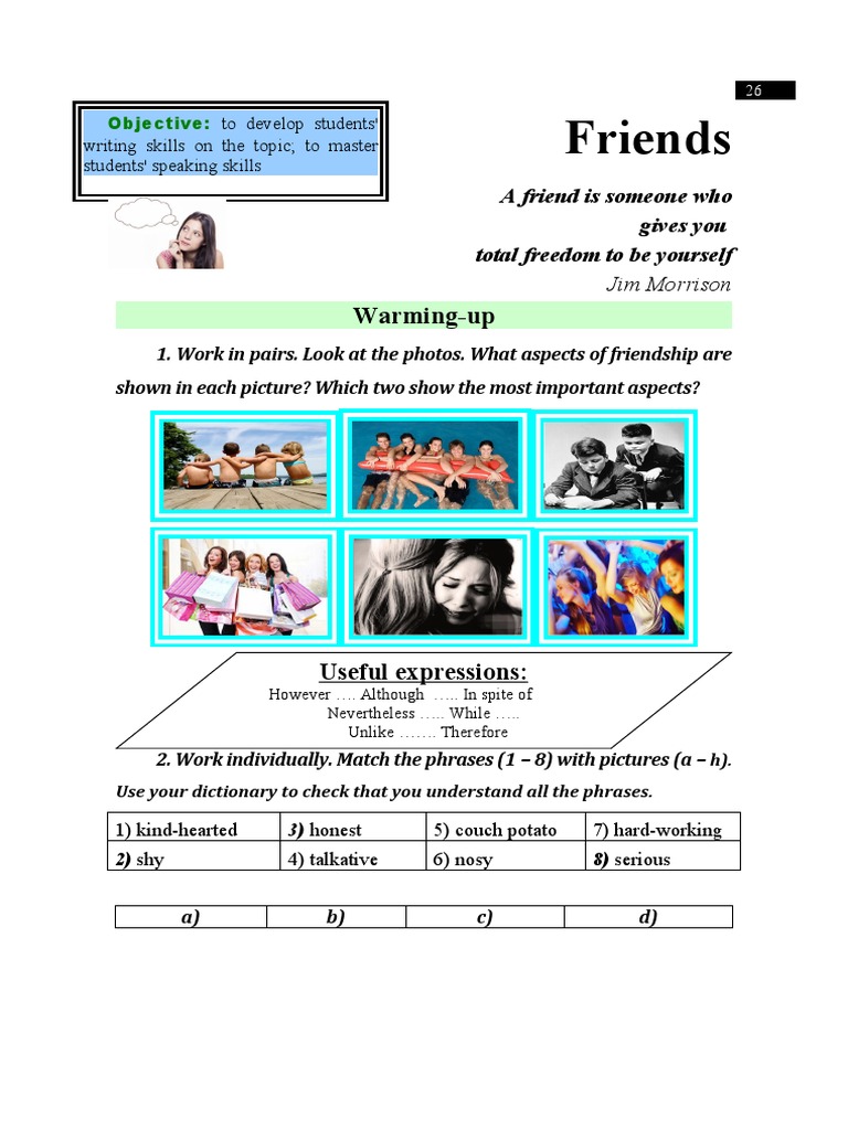 Unit 3. Friends | PDF