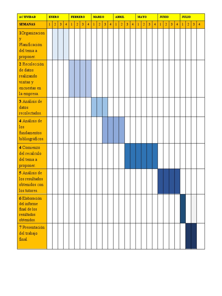 Cronograma de Actividades Trabajo Dirigido Lambol | PDF