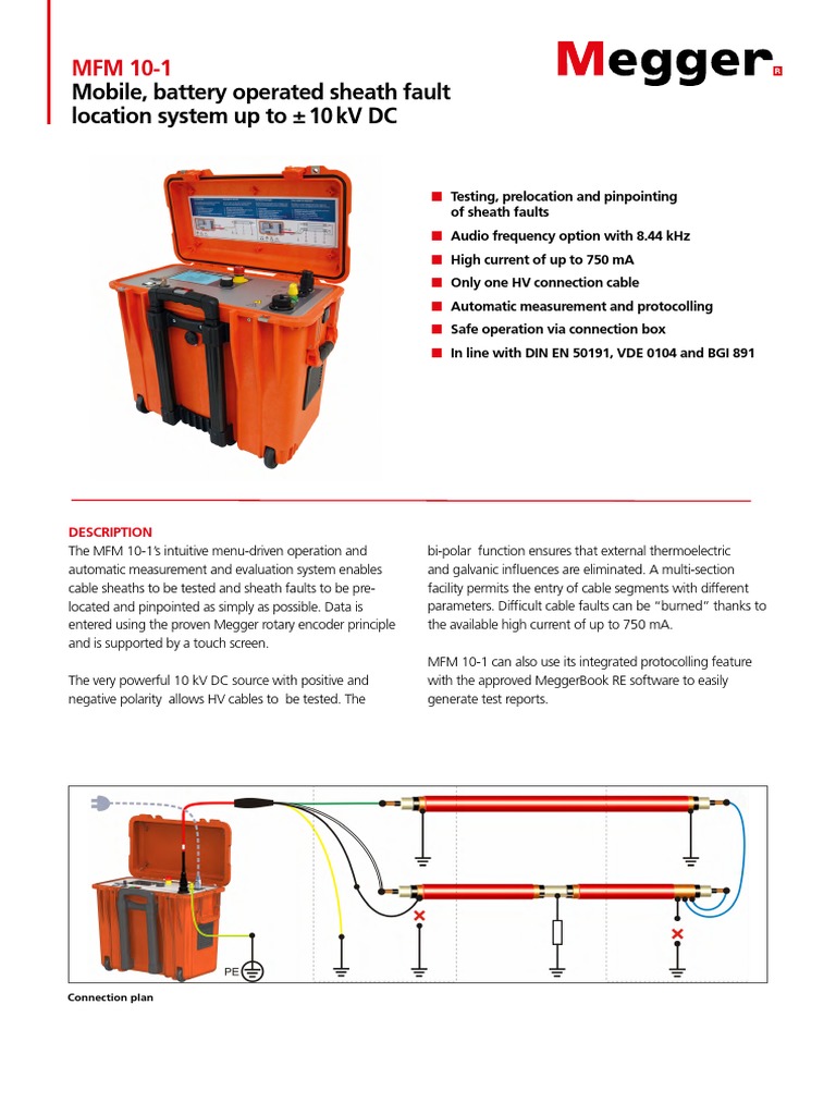 Megger MFM 10-1 | PDF | Mains Electricity | Usb