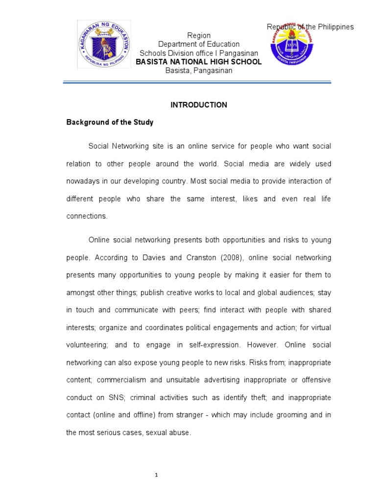 Awareness of Grade 12 Students of Basista National High School in The ...