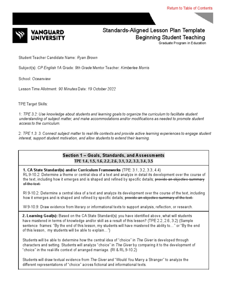 LP 2 Final Draft 1 | Download Free PDF | Rubric (Academic) | Lesson Plan