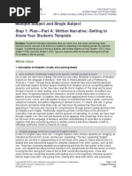 CAL TPA Step 1 Plan B Lesson Planning | PDF | Lesson Plan | Learning