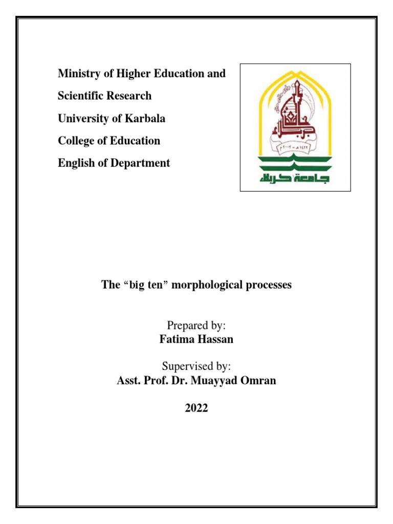 Circumfixation | PDF | Linguistics | Grammar