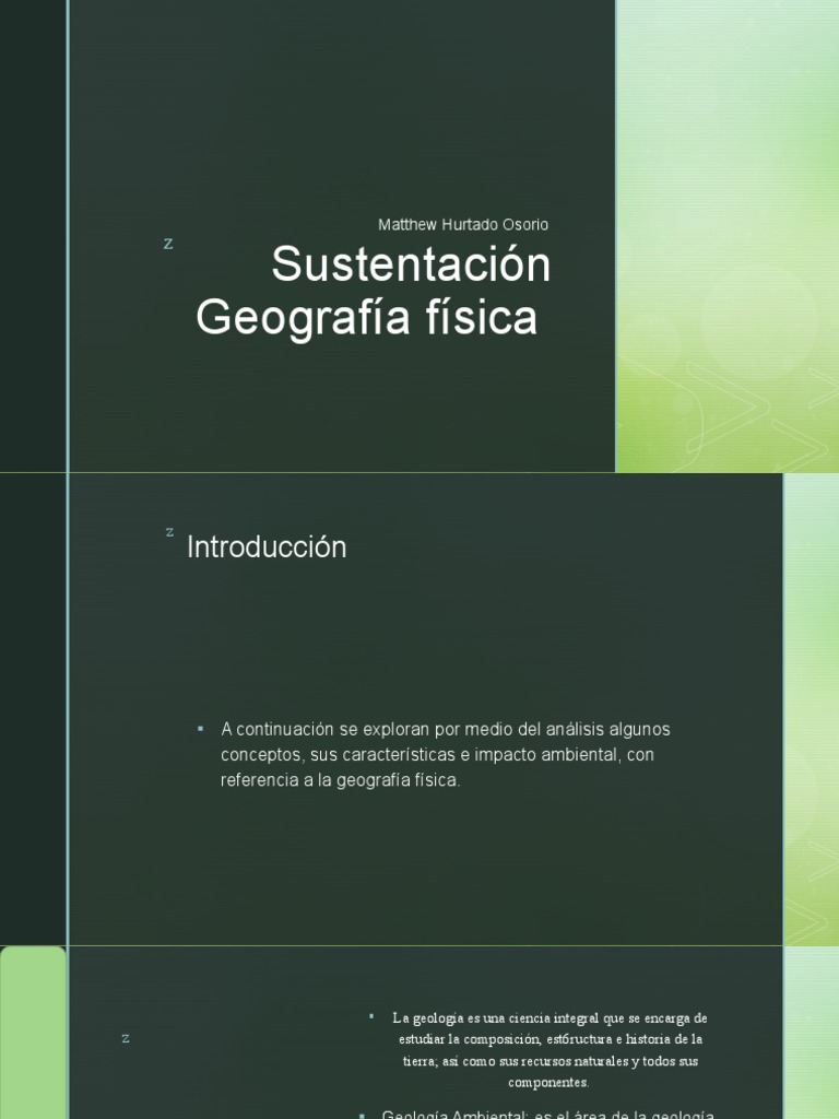 Presentación Geografía Física | PDF | Roca (geología) | Roca ígnea