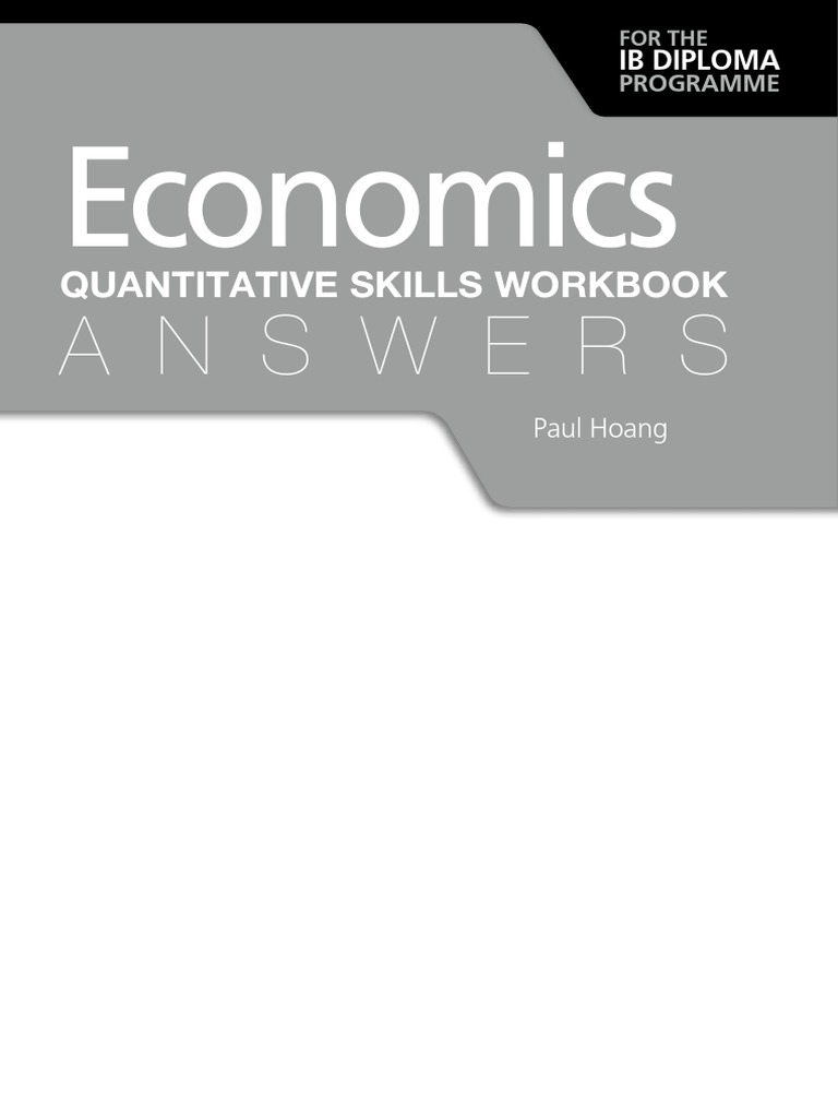 Economics QS Workbook Answers For IBEXTRAS | PDF