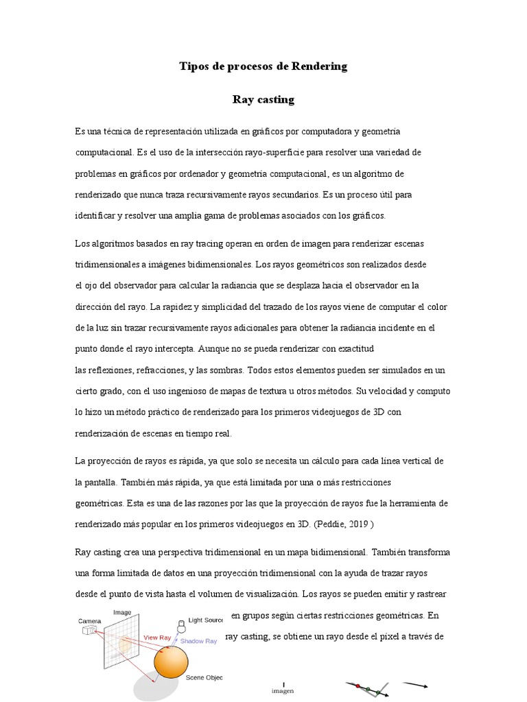 Tipos de Procesos de Rendering | PDF | Diseño gráfico | Gráficos