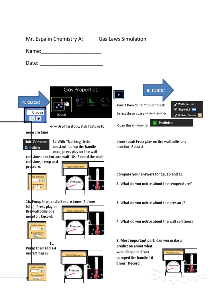 Phet - Gas Laws in html5 | PDF | Gases | Balloon