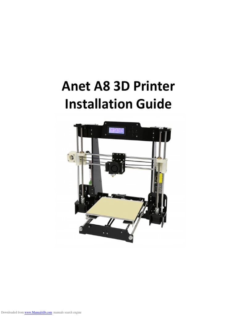 3d Printer Anet A8 | PDF | Equipment | Machines