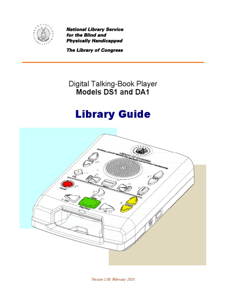 Digital Talking Book Library Manual 1.00 28.feb .10 | PDF | Usb Flash Drive | Computing