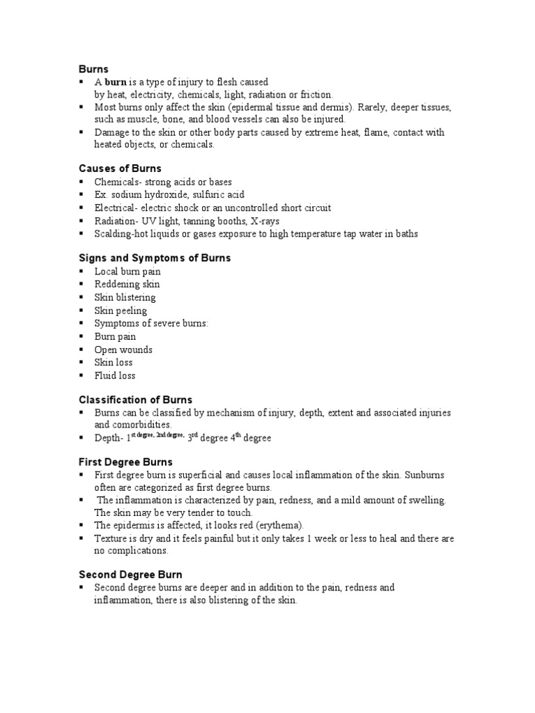 Burns Pdf Burn Skin