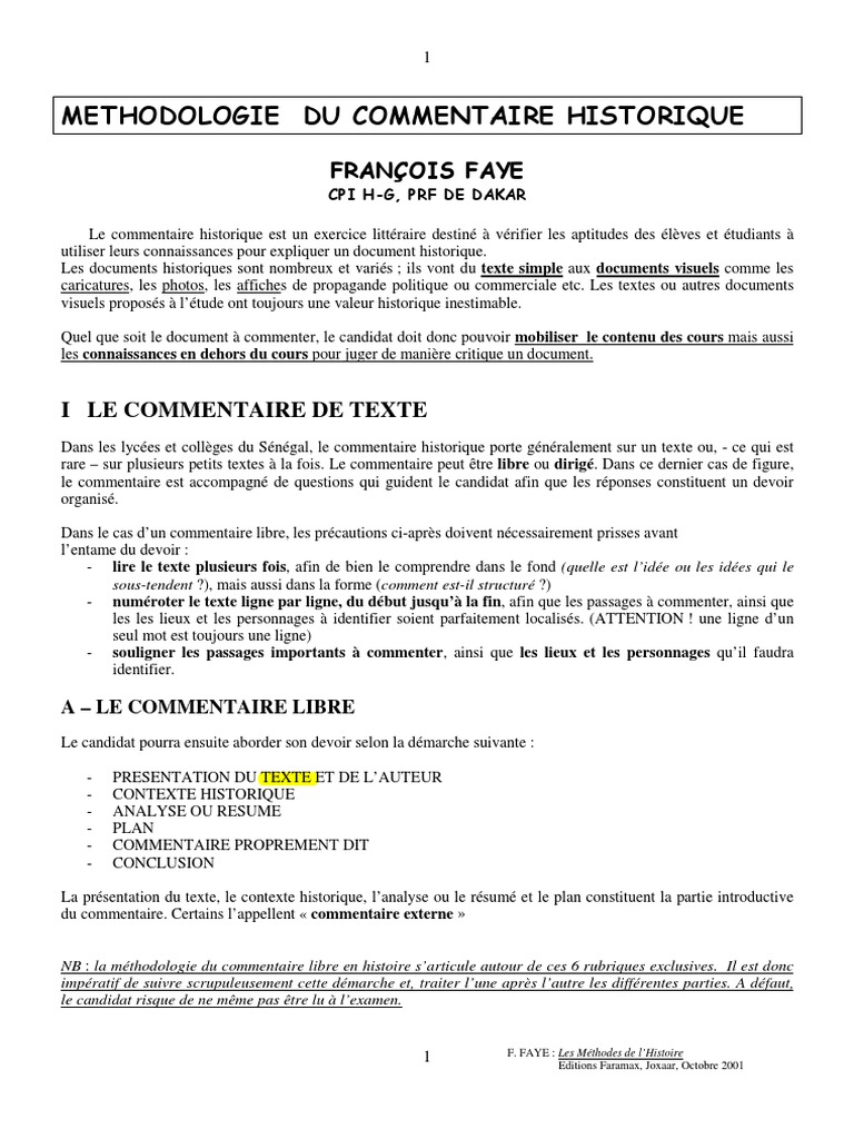 Méthodologie du Commentaire Historique | PDF | Communisme | Guerre froide
