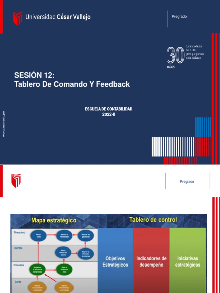 PPT S12 - Tableros de Comando y Feedback | Descargar gratis PDF | Planificación estratégica ...