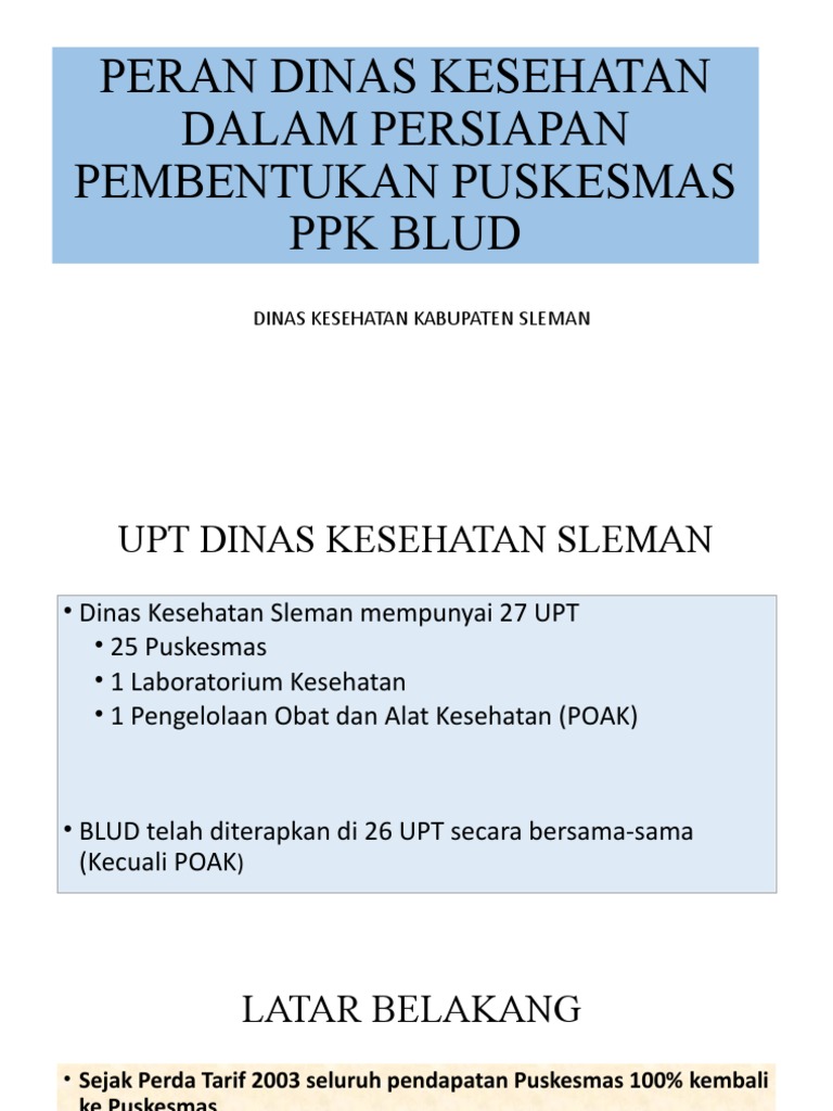 Optimasi Ppk Blud Untuk Peningkatan Pelayanan Kesehatan Pdf