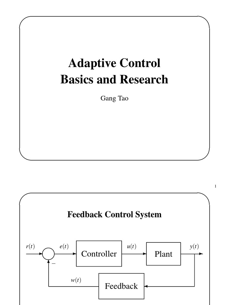 Adaptive Control | PDF