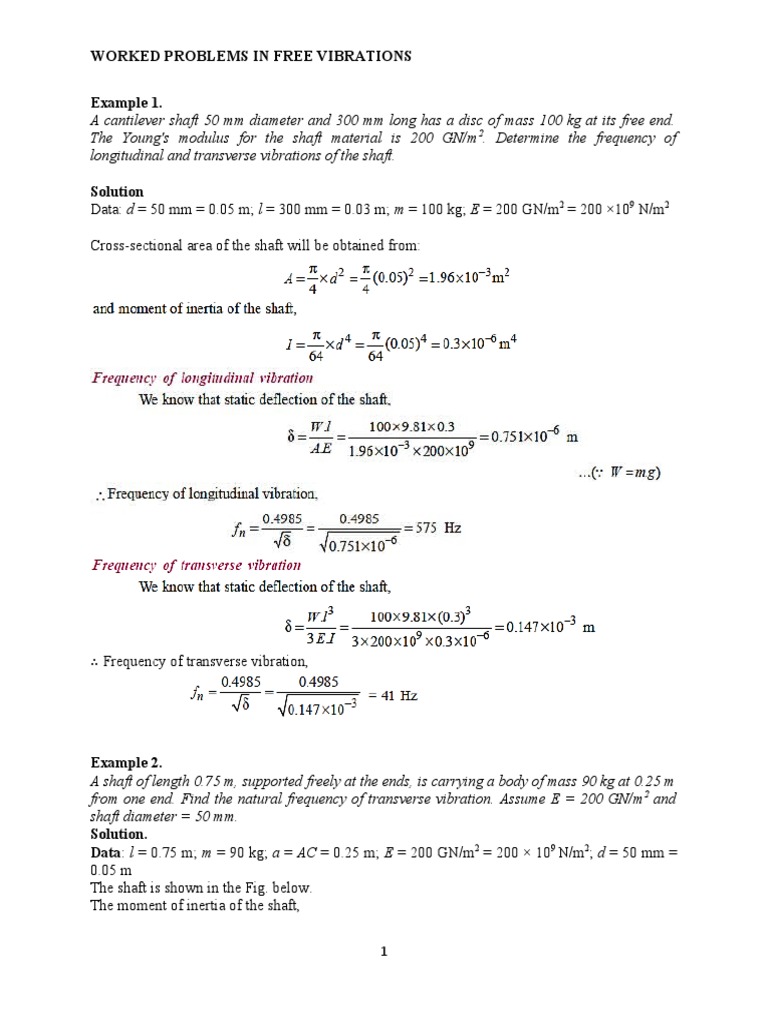 Worked Examples | Download Free PDF | Motion (Physics) | Applied And Interdisciplinary Physics