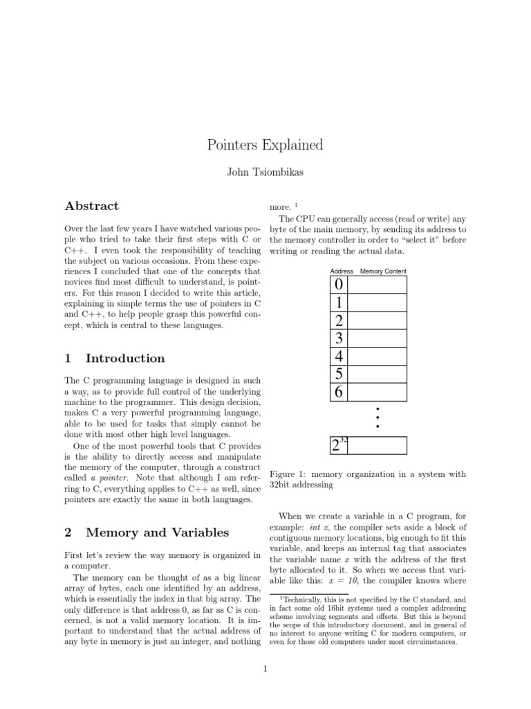 Pointers Explained | PDF | Teaching Methods & Materials