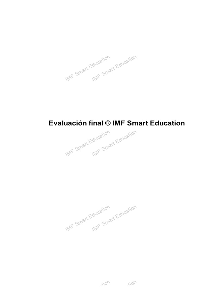 Evaluación Final | PDF | Internet