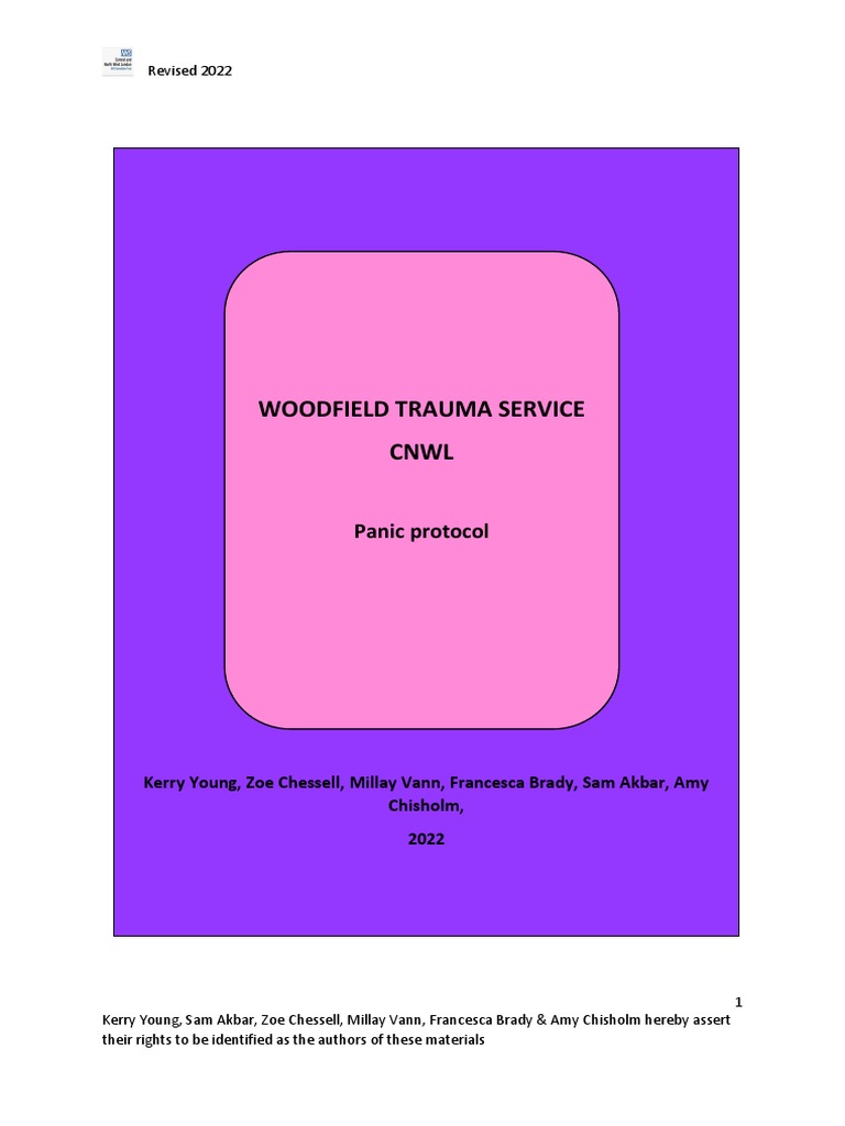 Understanding Panic Attacks: A Protocol for Identifying Triggers and ...