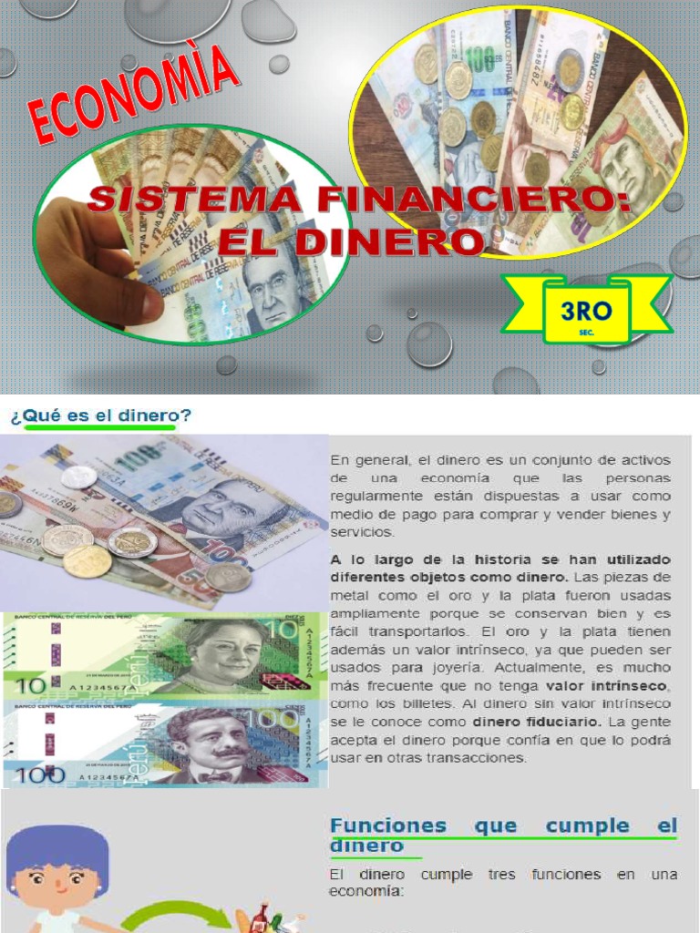 Economia Dinero 3ro Sec | PDF