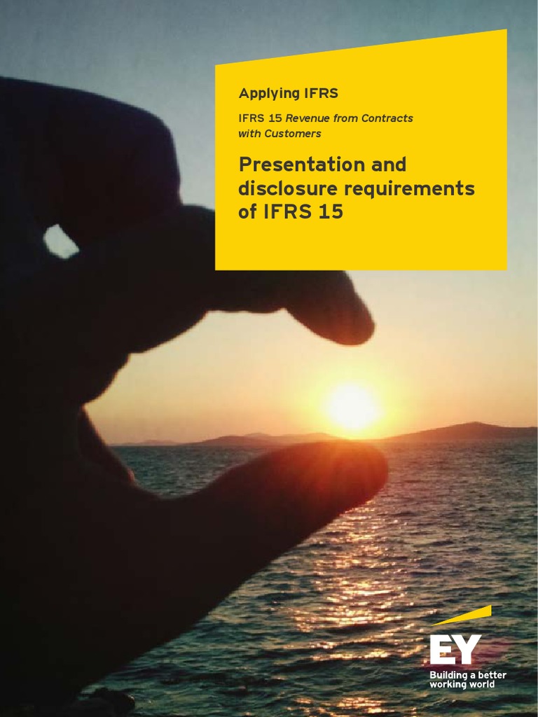 EY Applying Ifrs Presentation and Disclosure Requirements of Ifrs 15 ...