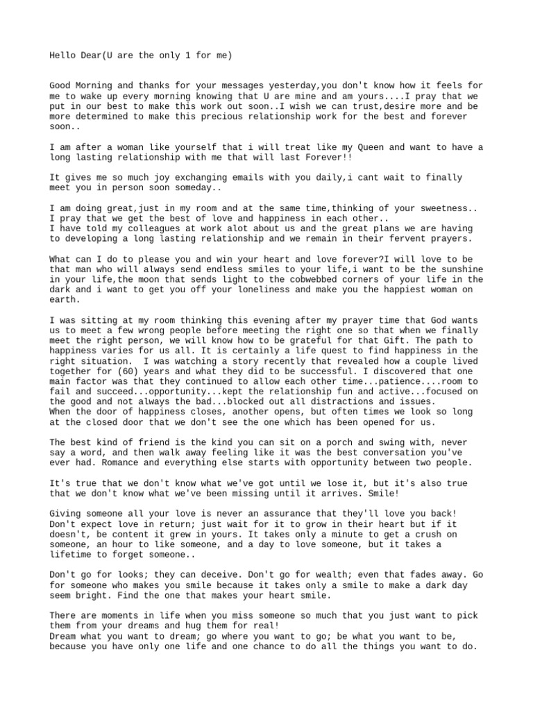 Good Morning Mail | PDF | Love | Prayer
