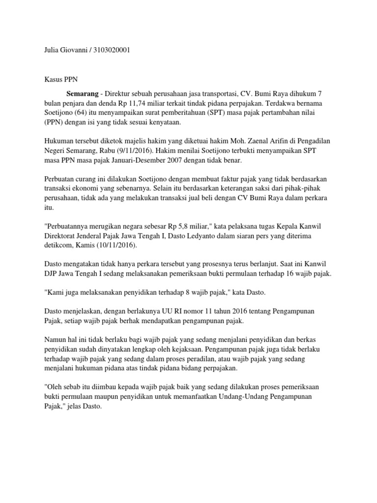 Kasus PPN | PDF
