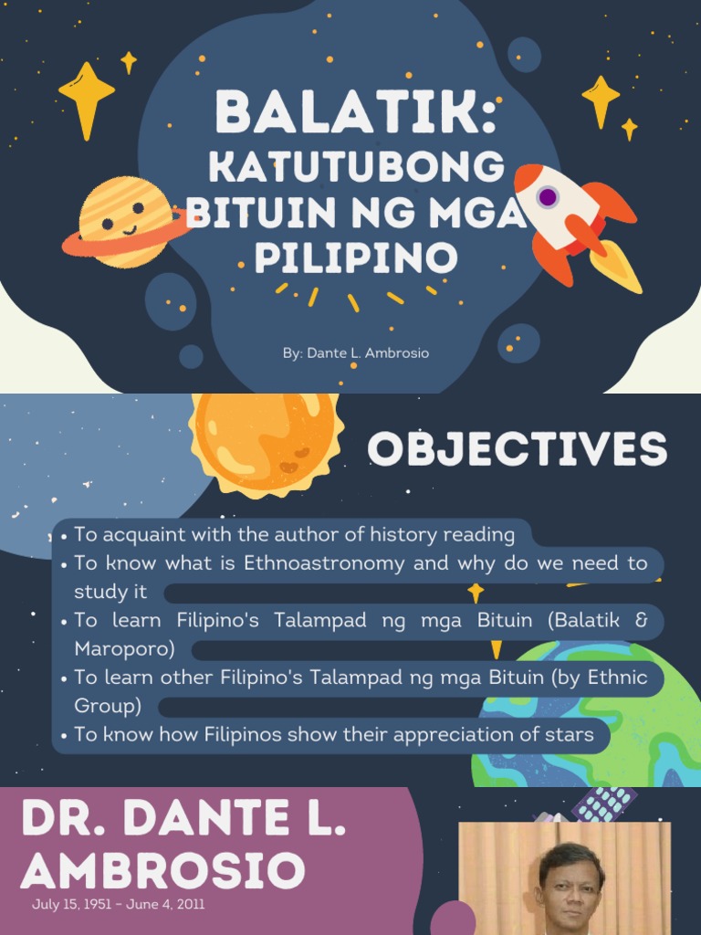 Balatik Katutubong Bituin NG Mga Pilipino | PDF | Philippines | Stellar ...