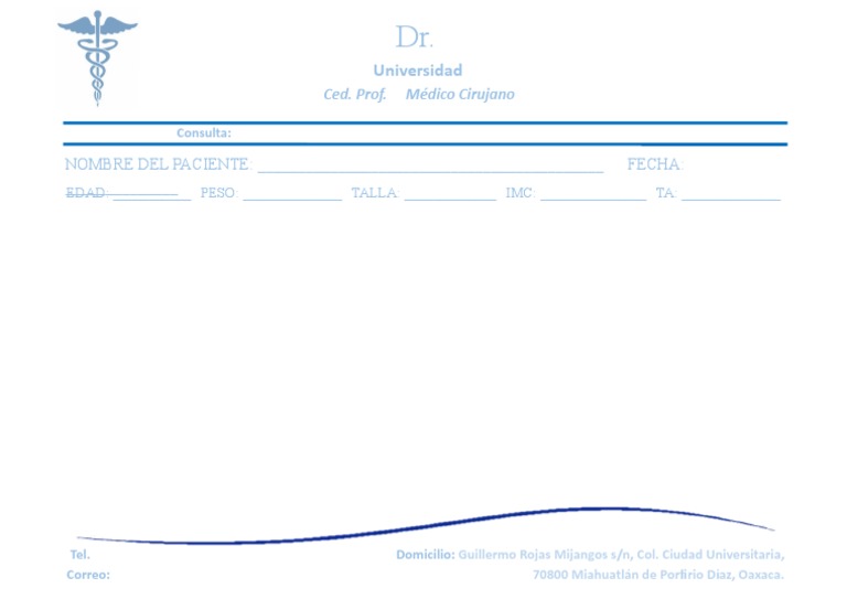Formulario Médico de Paciente | PDF