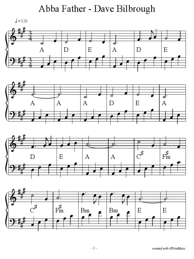 Abba Father Chords and Lyrics | PDF