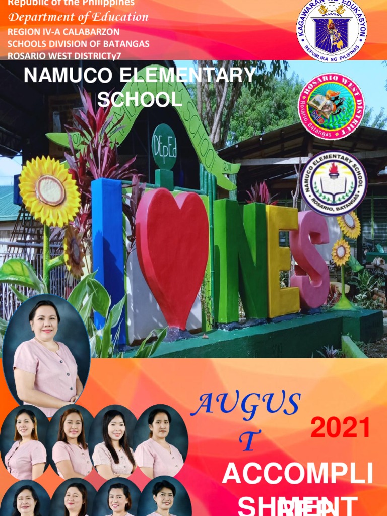 August 2021 Accomplishments Report Pdf