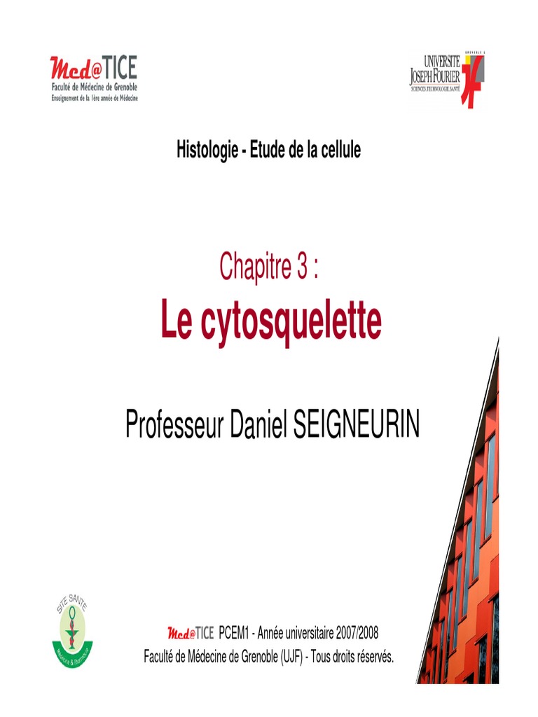 Cytosquelette | PDF | Microtubule | Cellule (Biologie)