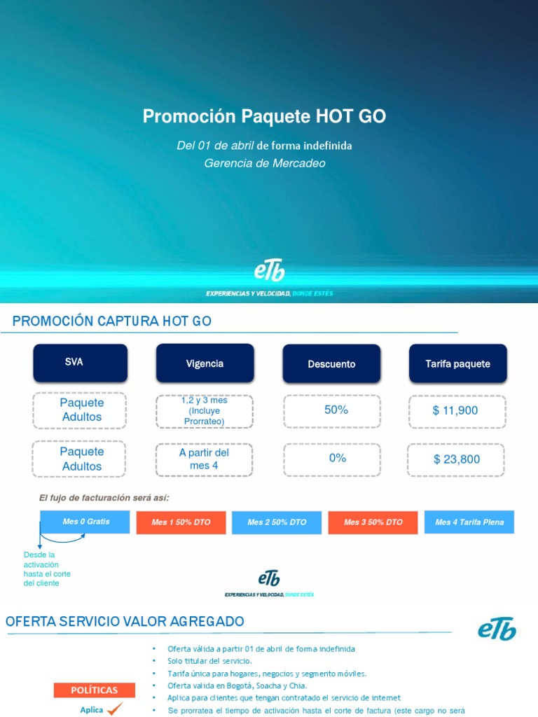 2021 04 01 Promoción Hot Go | PDF | Economias