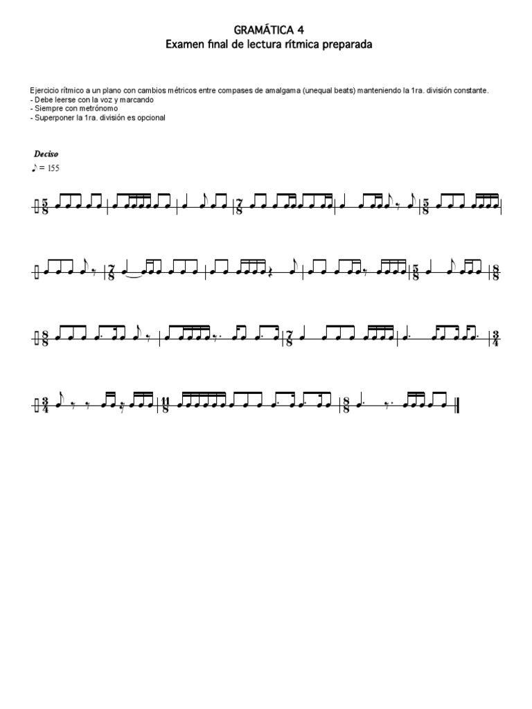 Ritmo Final Gr4 | PDF