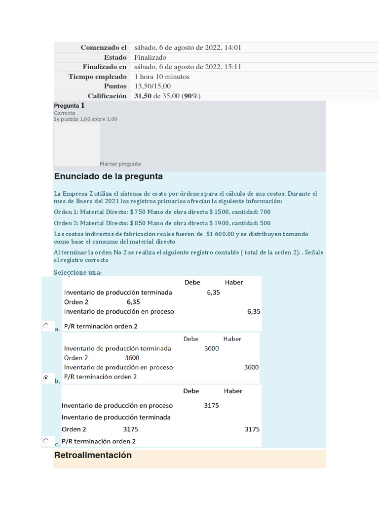 Examen de Contabilidad de Costos | PDF | Contabilidad | Inventario Examen de Contabilidad de Costos | PDF | Contabilidad | Inventario