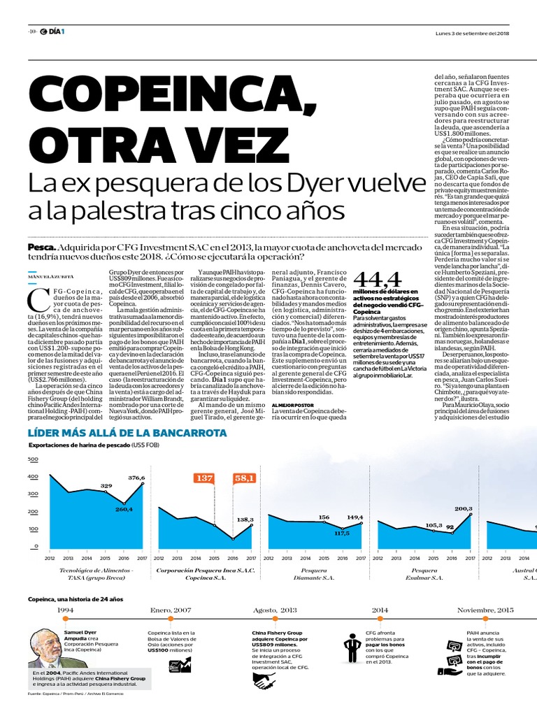 Venta de Copeinca y CFG Investment | PDF | Economias