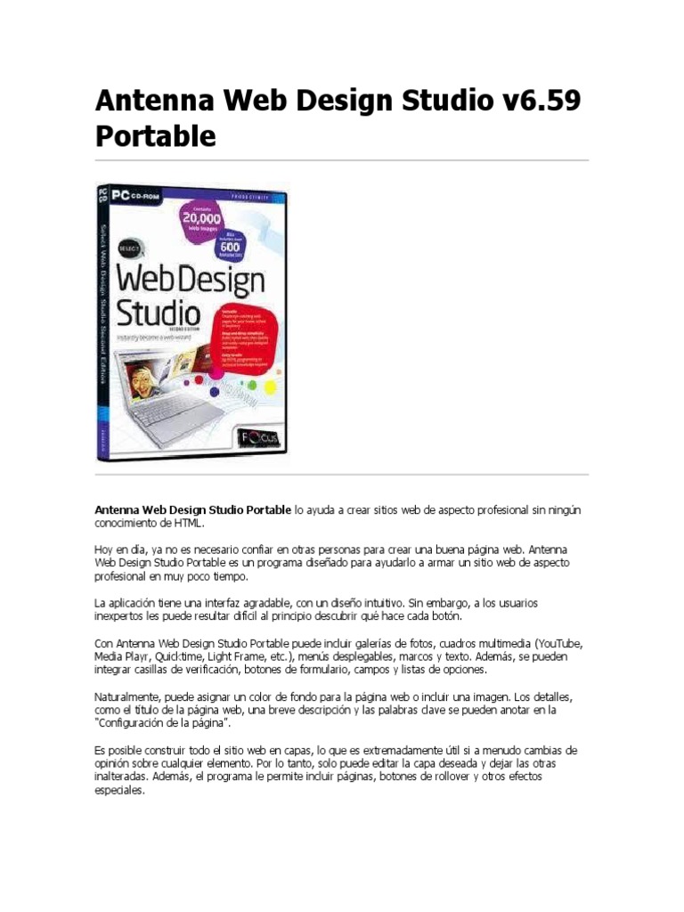 Antenna Web Design Studio v6 | PDF