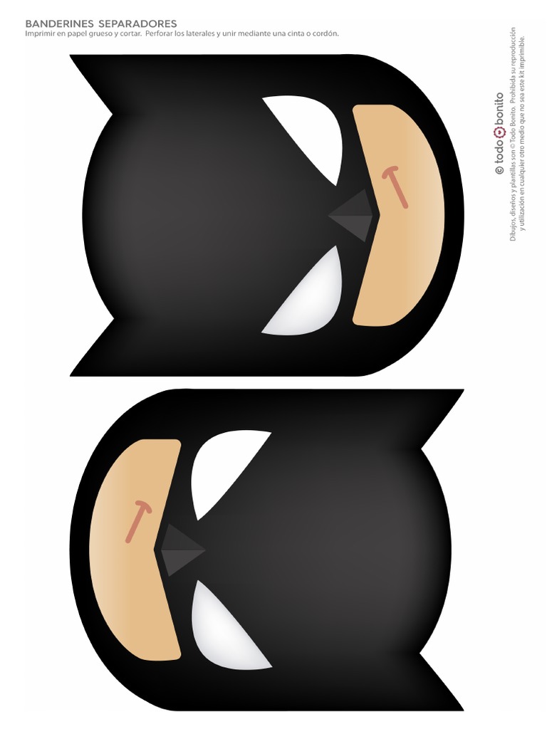 Banderines Separadores Cara Batman | PDF