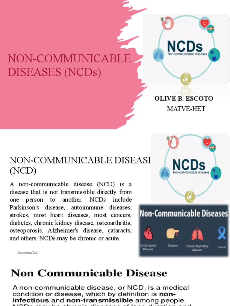 Non-Communicable Diseases (NCD) | PDF | Non Communicable Disease | Medicine