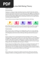 PERMA Model of Well-Being by Seligman | PDF