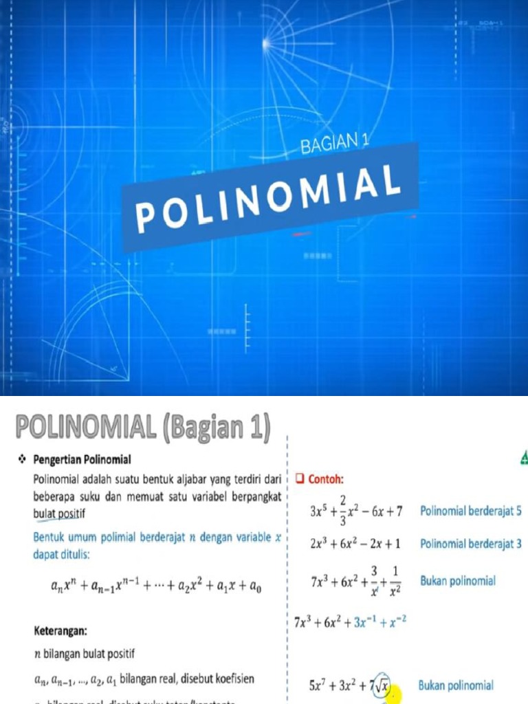 Polinomial Bagian 1 | PDF