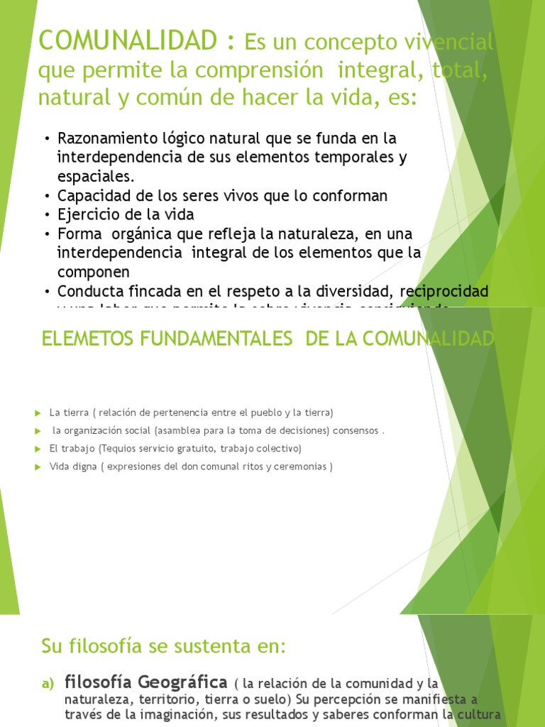 Conocimiento Y Comunalidad Pdf Libertad Vida