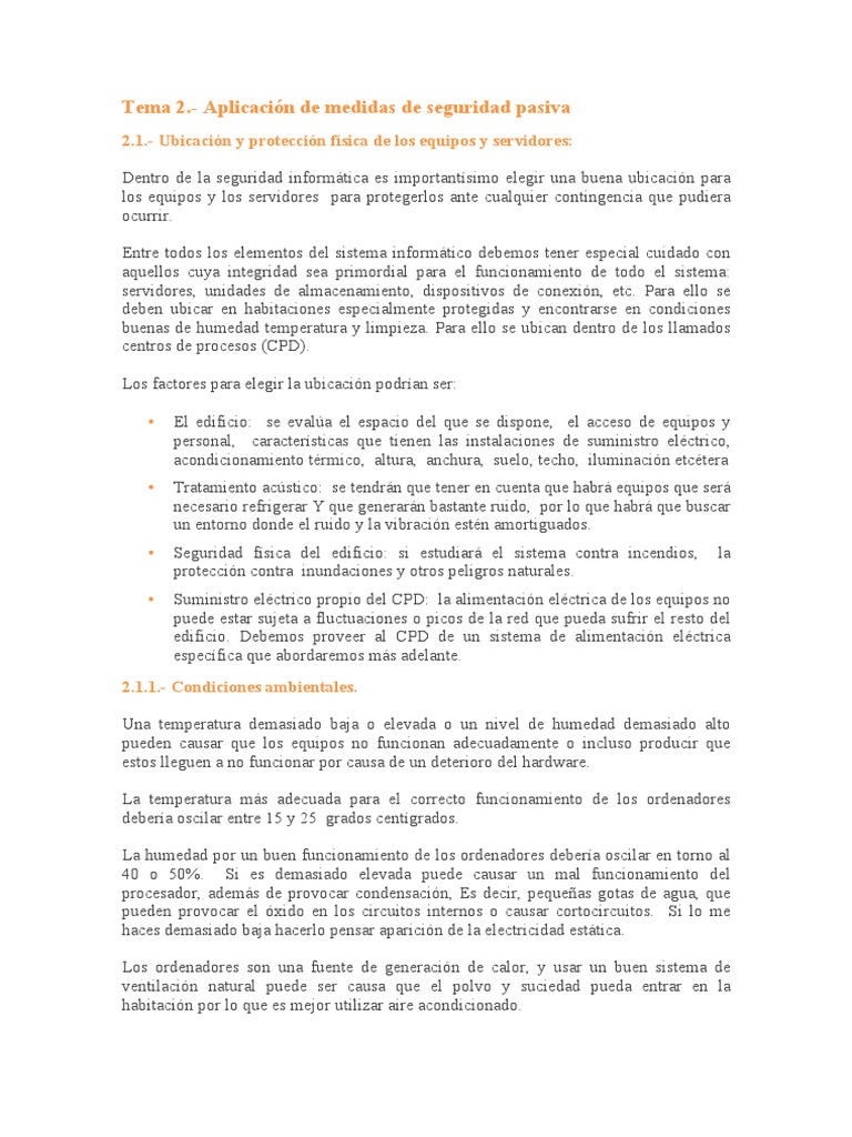 Tema 2 Seguridad (2º SMR) | PDF | Ingenieria Eléctrica | Apoyo