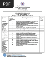Curriculum Map G11 Earth and Life Science | PDF | Rock (Geology) | Geology