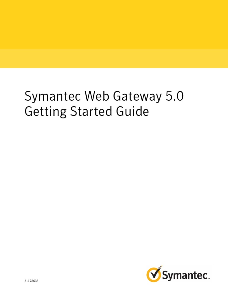 Symantec Web Gateway 5.0 Getting Started Guide en | PDF | Proxy Server | Port (Computer Networking)