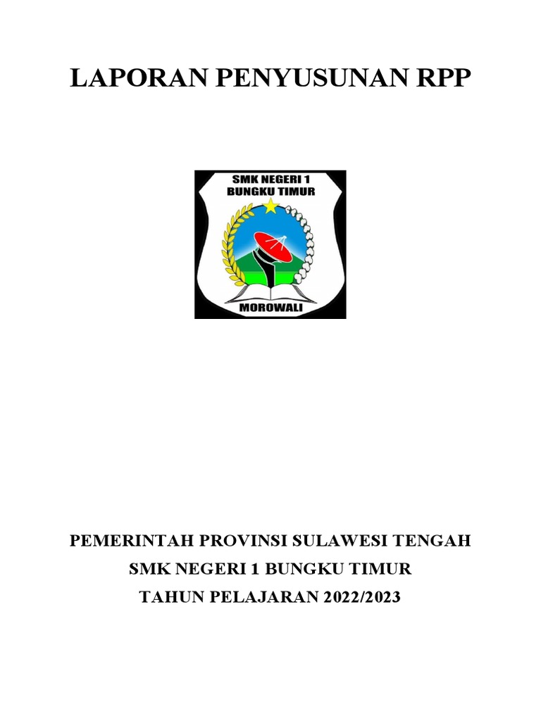 Laporan Penyusunan RPP | PDF | Seni
