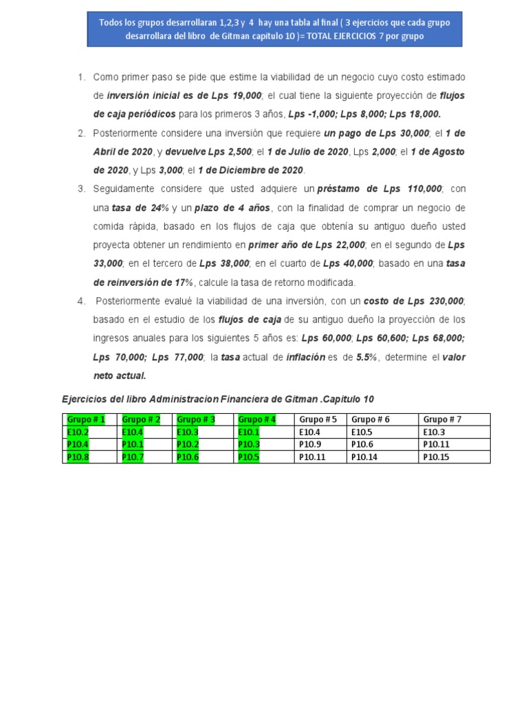 Tareas Ejercicios Capitulo 10 Desarrollar g4 | PDF