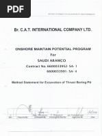 Thrust Boring Procedure Overview | PDF | Casing (Borehole) | Drilling